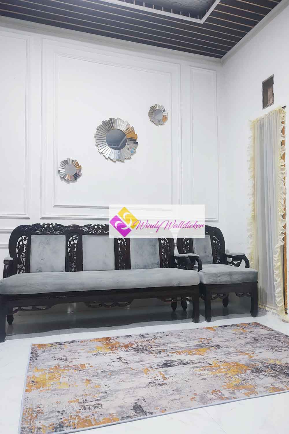 >> Jasa Pemasangan Wall Moulding & Kaca Bevel di Makassar